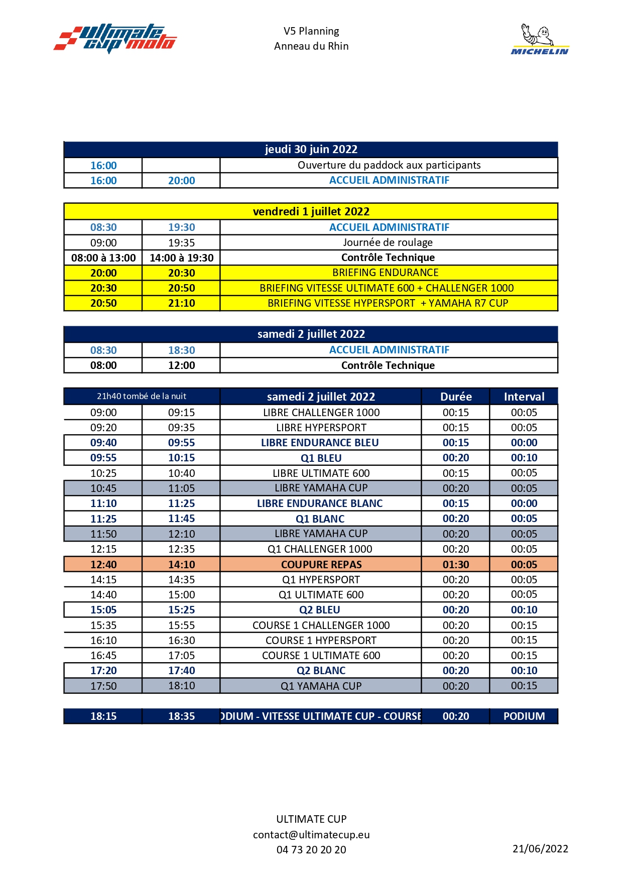 02-03/07 Ultimate Cup Moto, manifestations au circuit de l'Anneau du Rhin